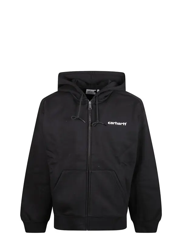 Carhartt Work In Progress Full Zip Hooded Sweatshirt - Black