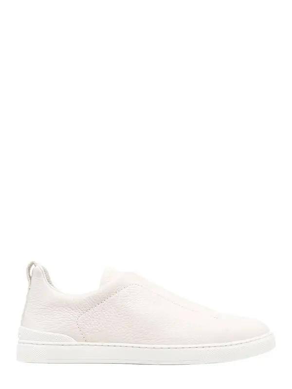 Zegna Triple Stitch Sneakers - White