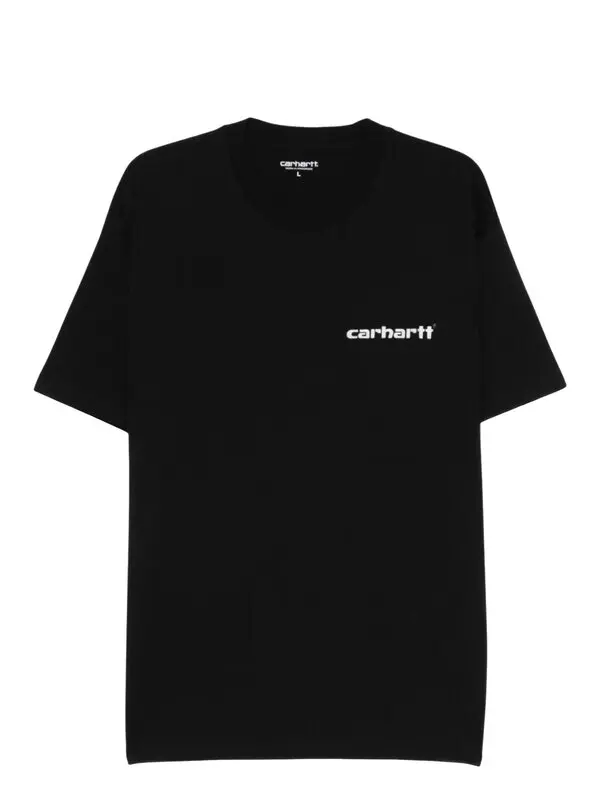 Carhartt Work In Progress Logo Cotton T-shirt - Black