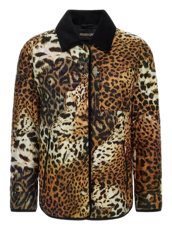 Roberto Cavalli Leopard-print Jacket - Neutrals