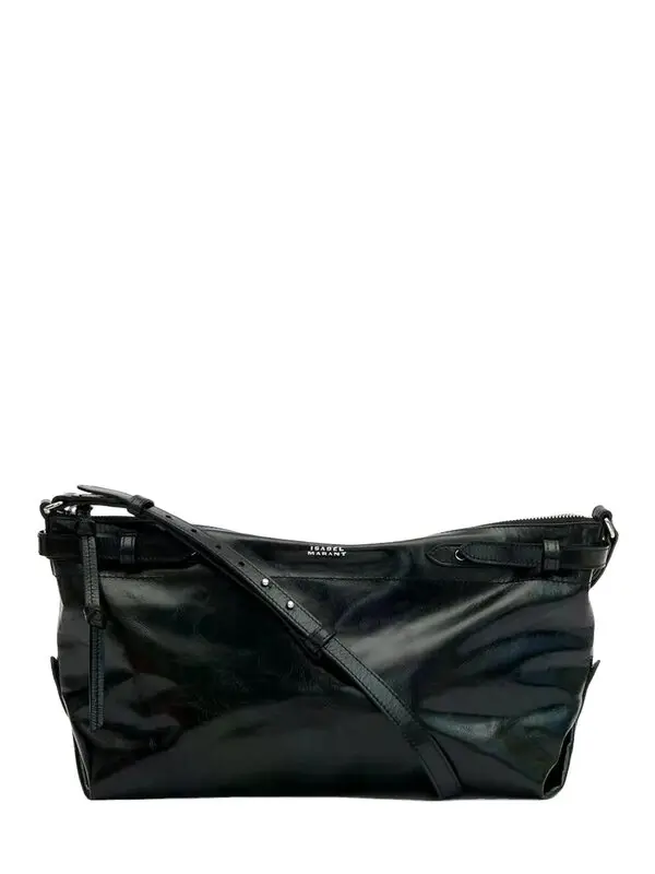 Isabel Marant Winna Day Leather Crossbody Bag - Black