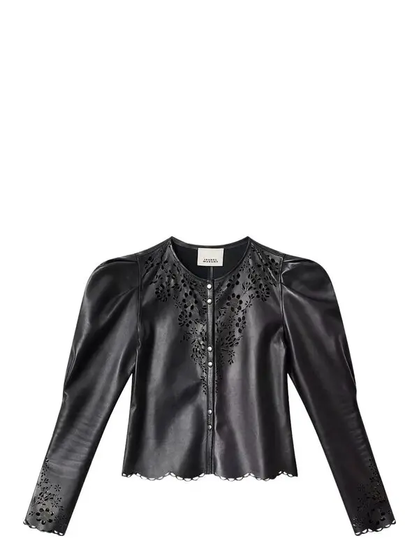 Isabel Marant Nerida Floral-cutout Shirt - Black