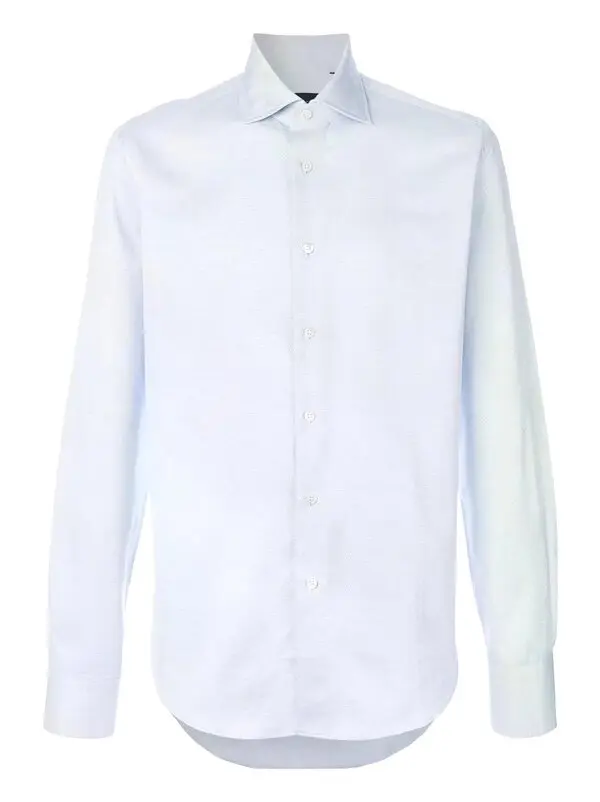 DELL'OGLIO Micro Dot Shirt - White