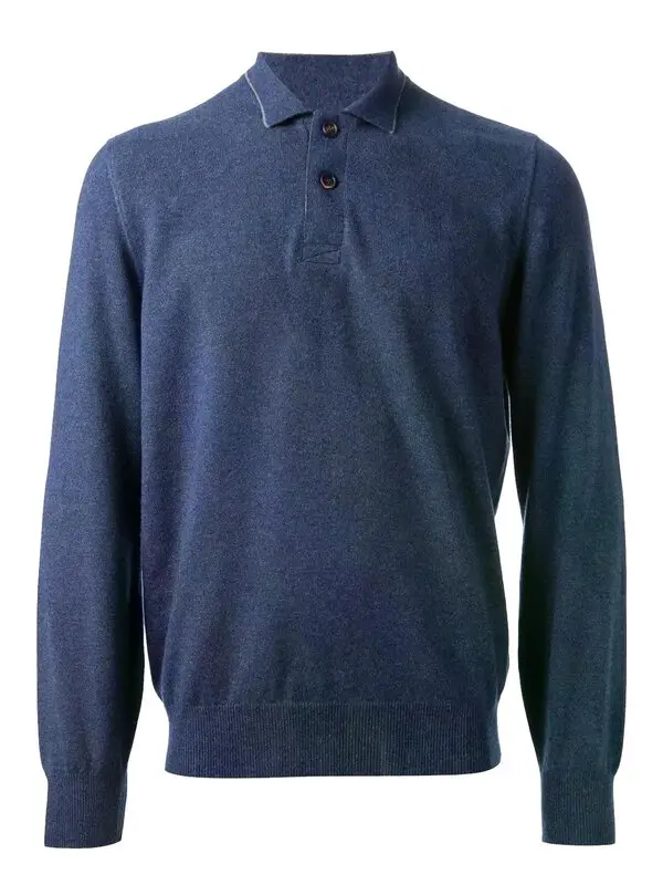 Brunello Cucinelli Polo Collar Shirt - Blue