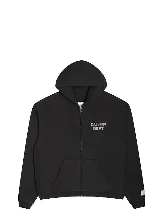 GALLERY DEPT. 90s Full Zip Hoodie - Black