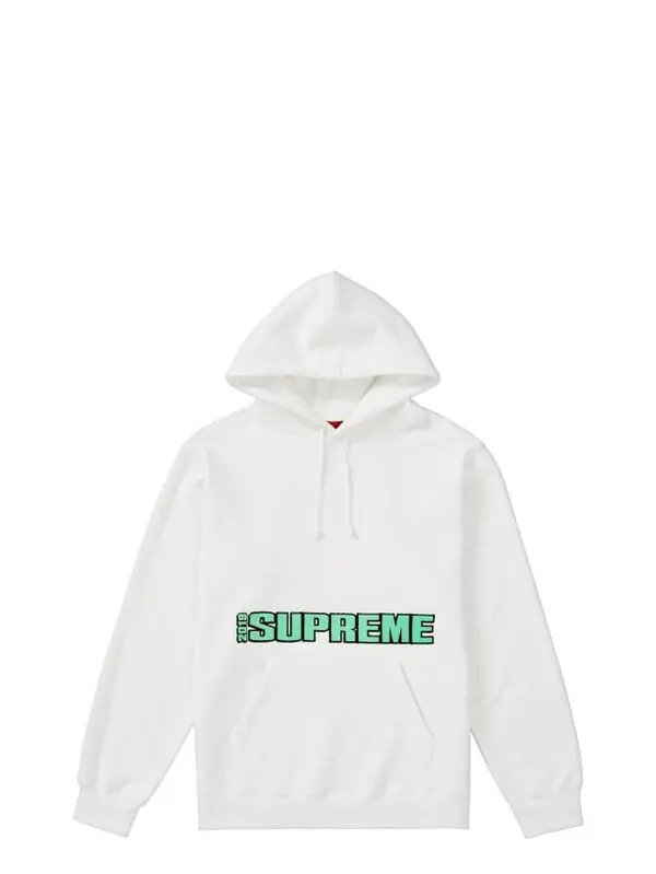 Supreme Blockbuster Hooded Sweatshirt - White