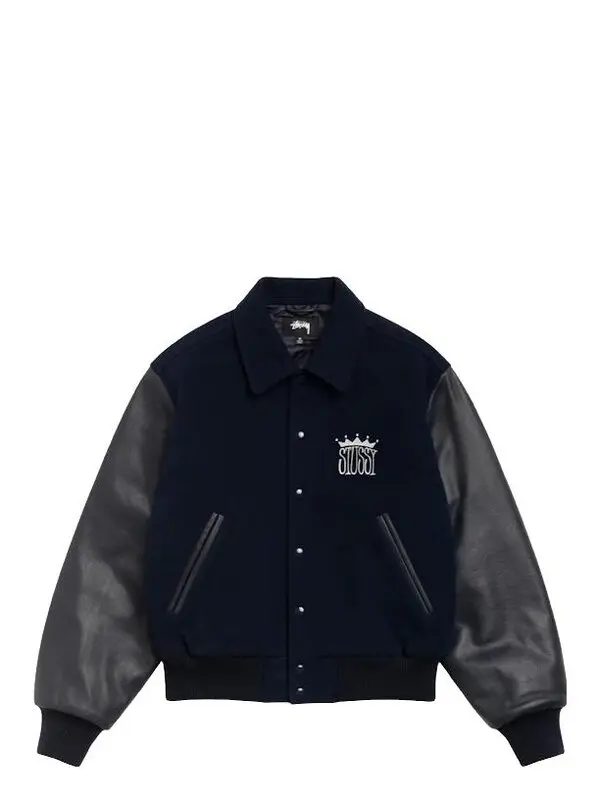 StÜssy Varsity Jacket - Navy Blue