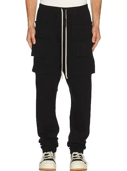 Rick Owens Creatch Cargo Drawstring - Black
