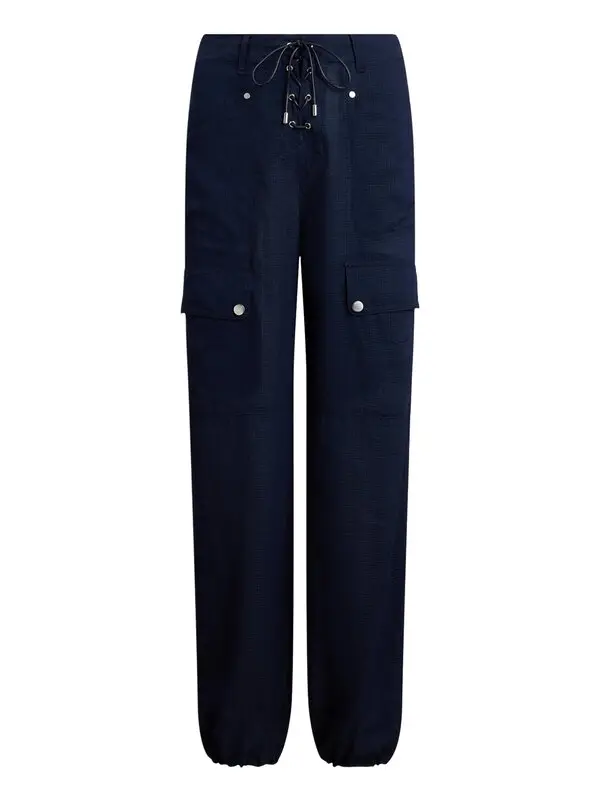 Ralph Lauren Ripstop Briella Cargo Trousers - Navy