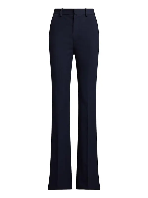 Ralph Lauren Wool Grain De Poudre Wrigley Trousers - Navy