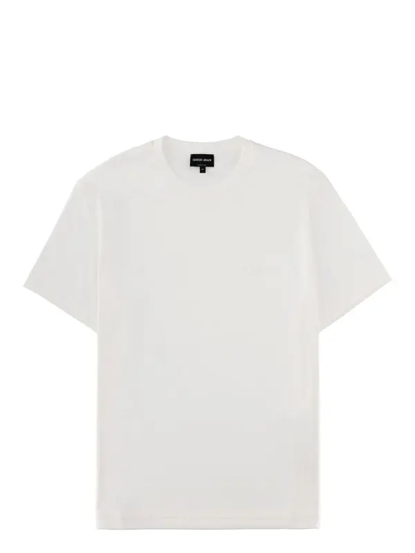 Giorgio Armani T-shirt With Logo - White