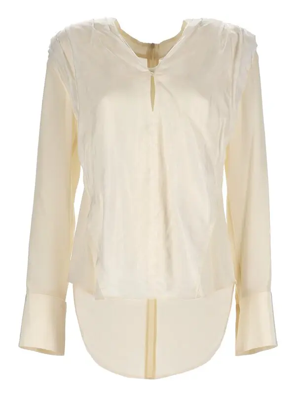 Victoria Beckham Silk Top - Ivory