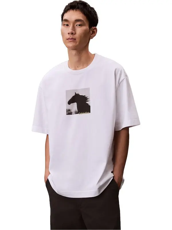 Calvin Klein Lunar New Year Graphic Relaxed T-shirt - Brilliant White