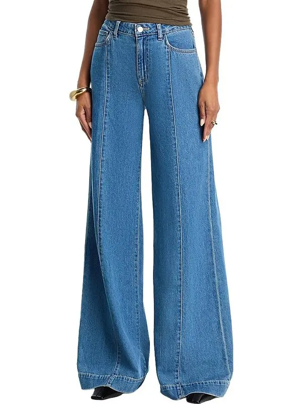 L'AGENCE Sandy High-rise Wide-leg Jeans - Wilton