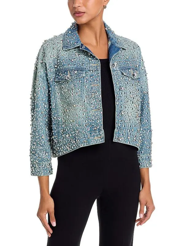 L'Agence Vangie Embellished High-low Jacket - Palo