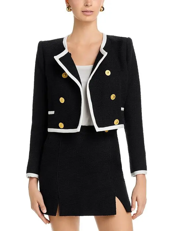 L'Agence Mazikeen Double Breasted Jacket - Black/white