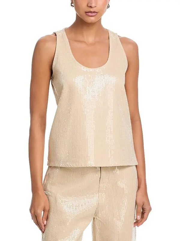 7 For All Mankind Sequin Tank Top - Radiance