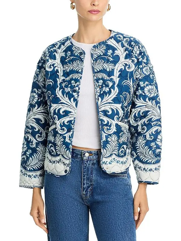 Farm Rio Quilted Jacket - Santorini