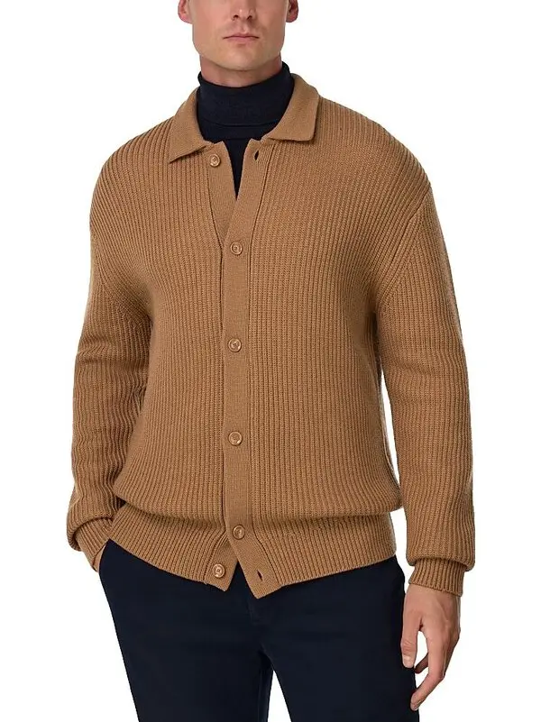 Boggi Milano Merino Wool Shirt - Hazelnut