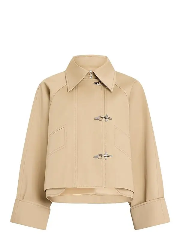 PATOU Oversized Cropped Parka - Sand