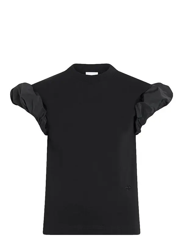 PATOU Faille Sleeved Tee - Black