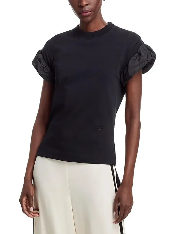 PATOU Faille Sleeved Tee - Black