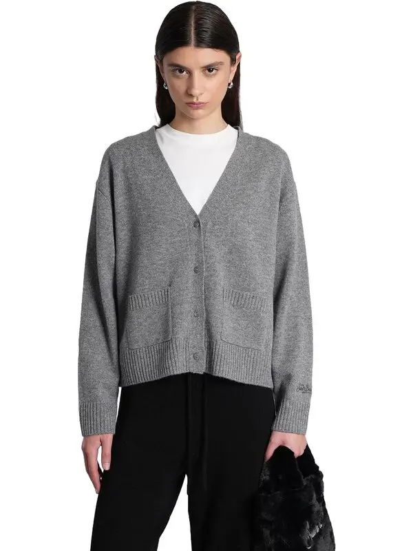MC2 SAINT BARTH Madie Wool Cardigan - Grey