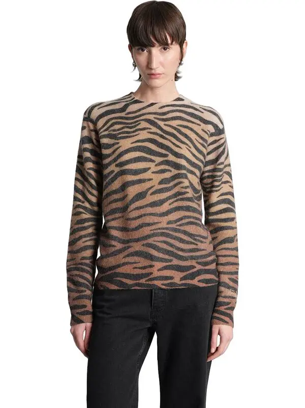 MC2 SAINT BARTH Zebra Print Knitwear - Black