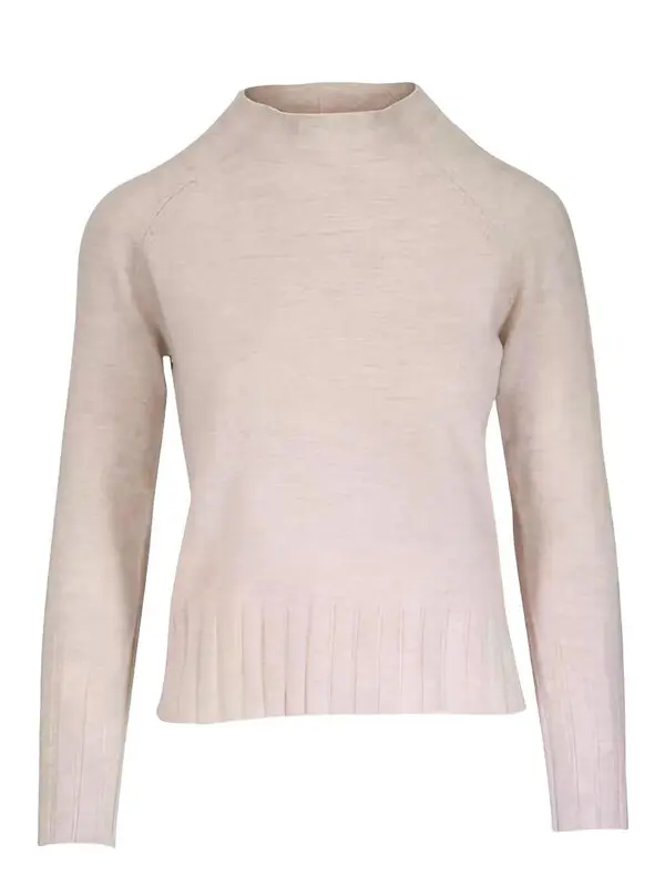 Kinross Cashmere Funnel-neck Sweater - Neutrals