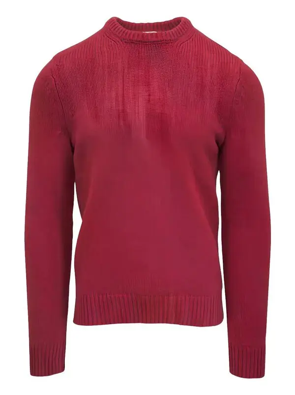 Faherty Brand Ribbed Knit Sweater - Red