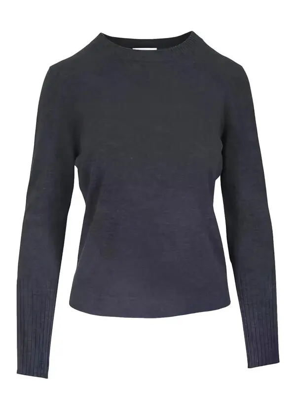Kinross Cashmere Long-sleeve Top - Grey