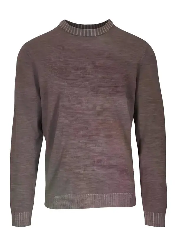 PATRICK ASSARAF Long-sleeve Ribbed Sweater - Brown