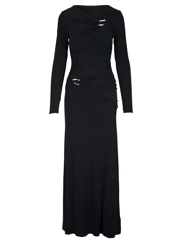 Veronica Beard Viela Long-sleeve Maxi Dress - Black