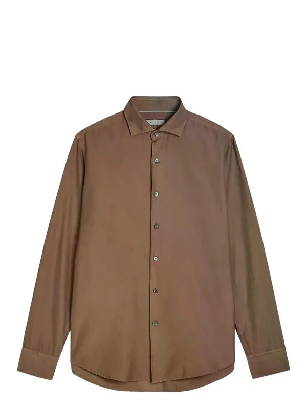 Canali Long-sleeve Shirt - Brown