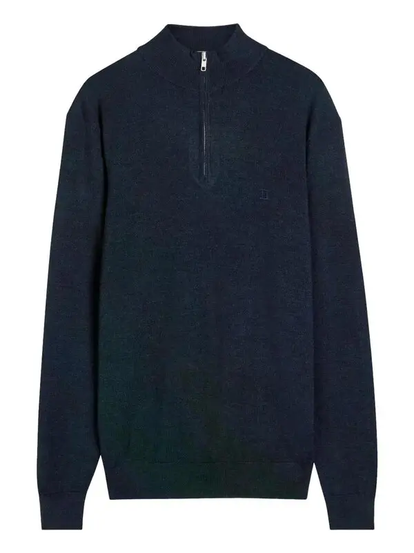 LES DEUX Greyson Half-zip Sweater - Blue