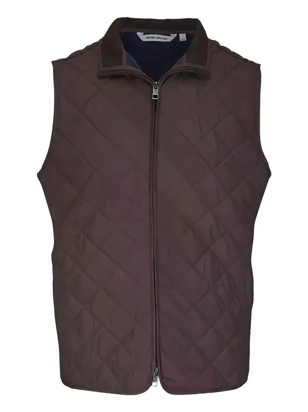 Peter Millar Essex Quilted Gilet - Brown
