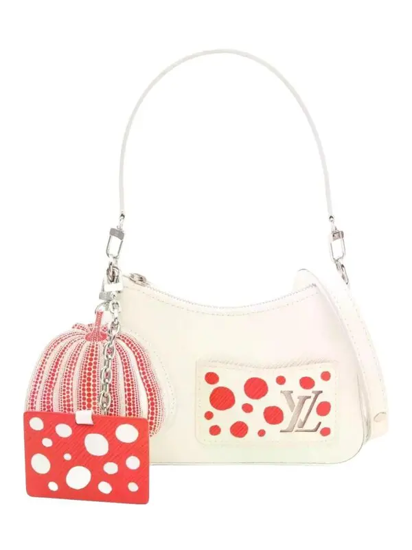 LOUIS VUITTON X Yayoi Kusama Marellini Shoulder Bag - White