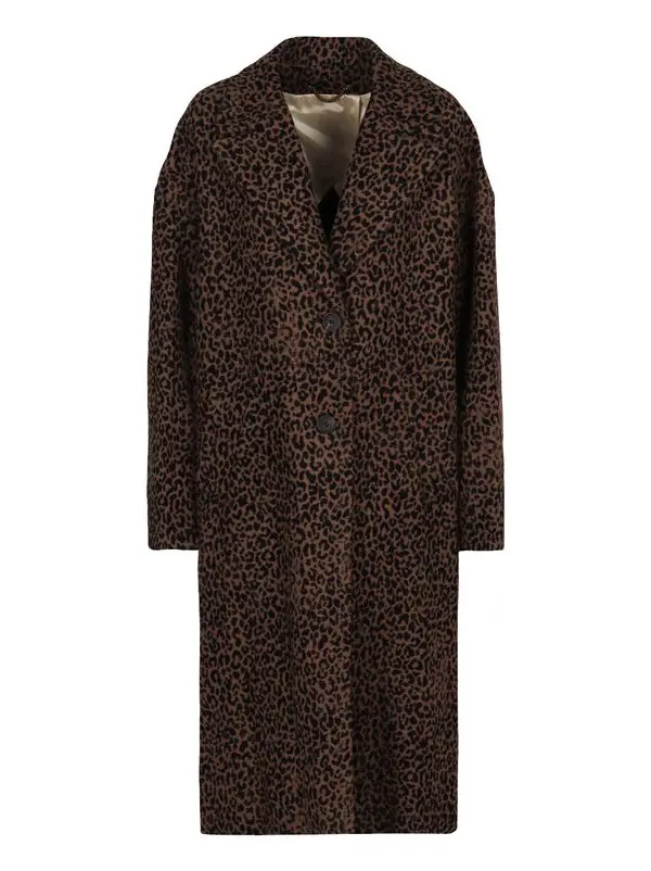 Golden Goose Single-breasted Cocoon Coat - Multicolor