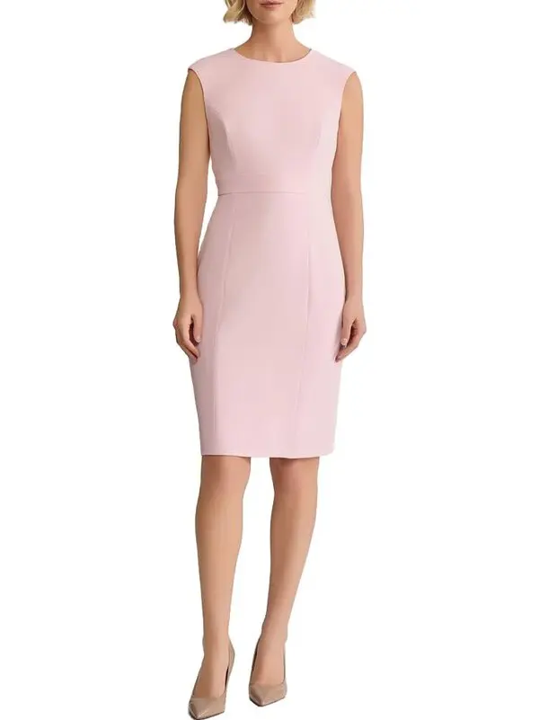 KASPER Cap Sleeve Sheath Dress - Tutu Pink