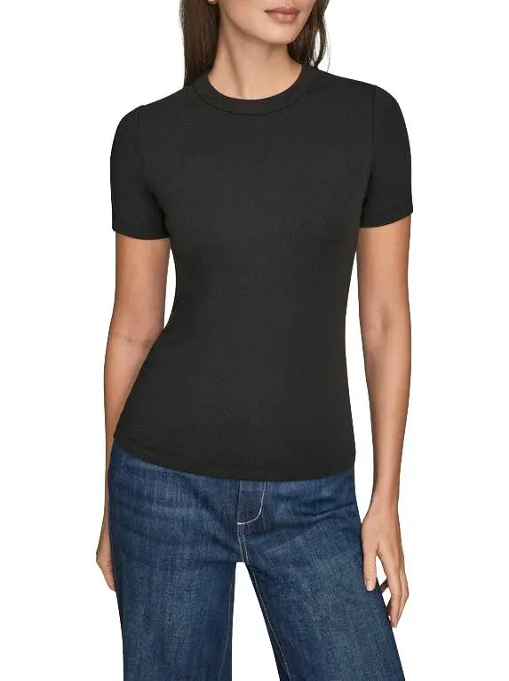 Donna Karan New York Crewneck Top - Black