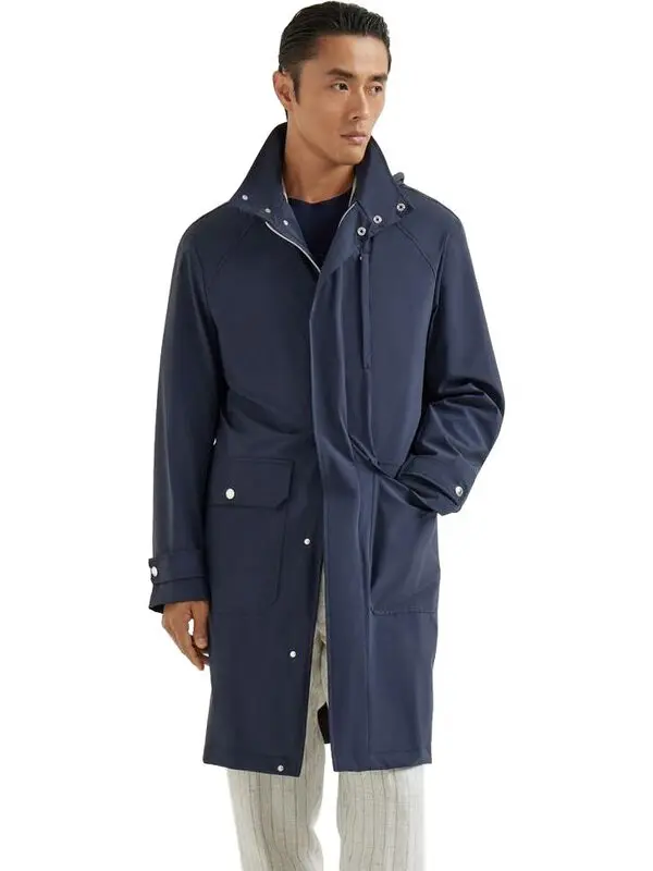 Brunello Cucinelli Unlined Parka - Navy Blue