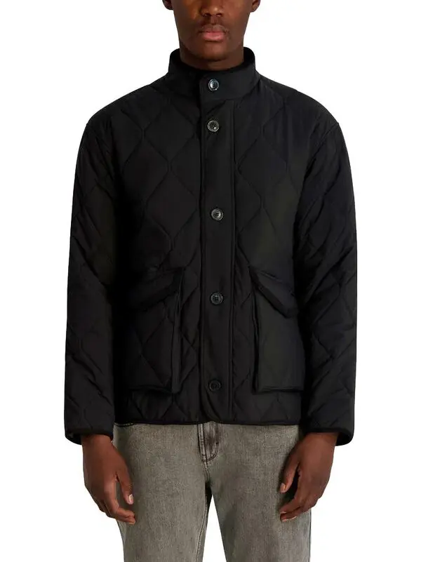 Karl Lagerfeld Diamond Quilted Lightweight Jacket - Black