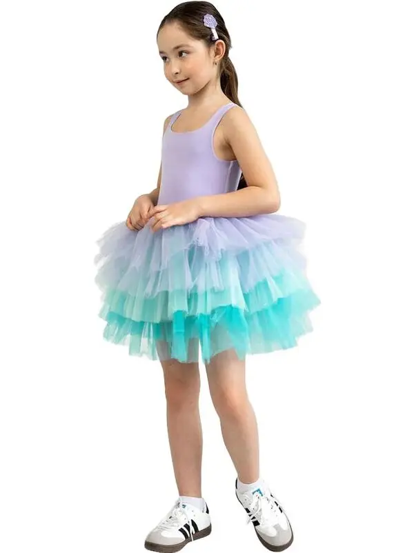 MINI CELEBRITIES Sleeveless Tutu Dress - Lilac Mermaid