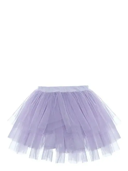 MINI CELEBRITIES Layered Tutu Skirt With Built-in Shorts - Purple Bloom