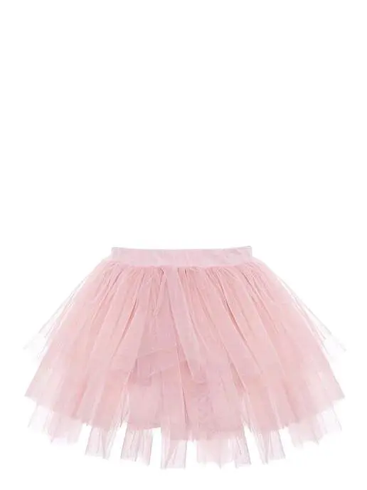 MINI CELEBRITIES Layered Tutu Skirt With Built-in Shorts - Soft Pink