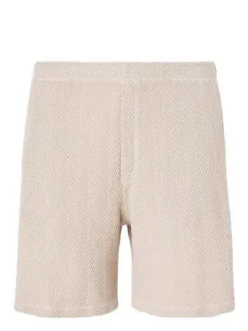Missoni Bermuda Shorts With Zigzag Pattern - Beige& White