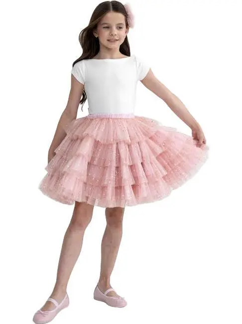 MINI CELEBRITIES Twirl Tutu Skirt - Sparkle Pink