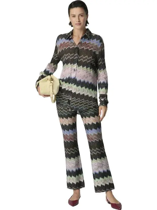 Missoni Viscose Lamé Snake Motif Shirt - Multicoloured