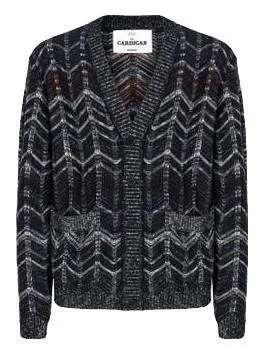 Missoni Cotton Chevron Cardigan - Blue