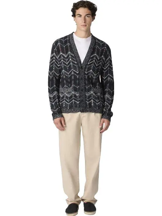 Missoni Cotton Chevron Cardigan - Blue